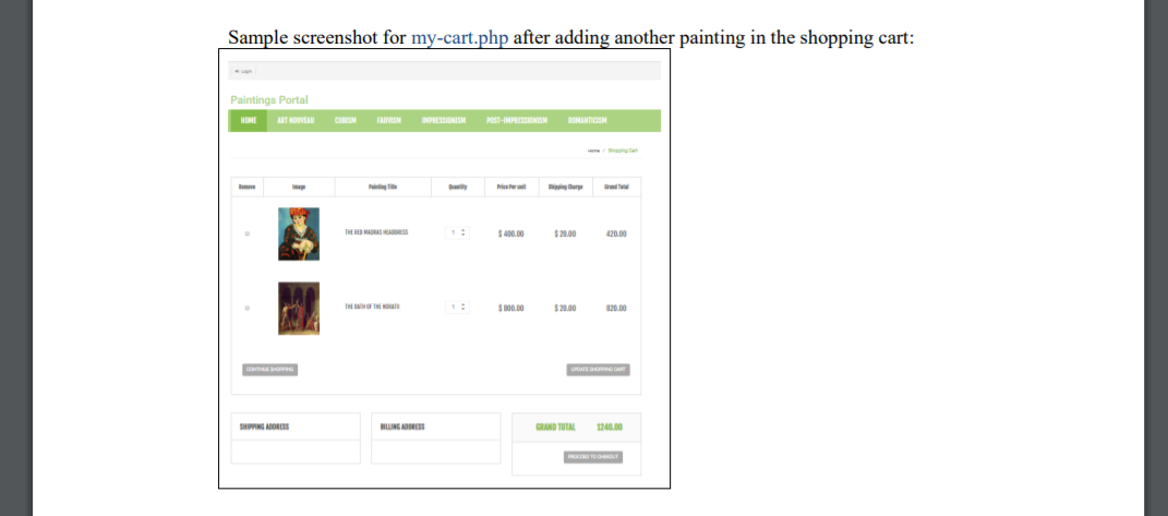 Web programming, Assignment 3 - PHP & MYSQL | Chegg.com