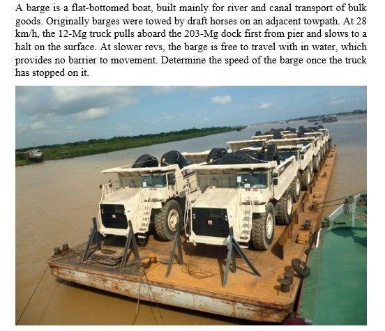 Solved A barge is a flat-bottomed boat, built mainly for | Chegg.com