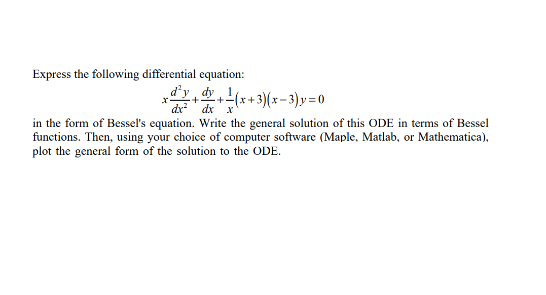 Solved X + + + Express the following differential equation: | Chegg.com