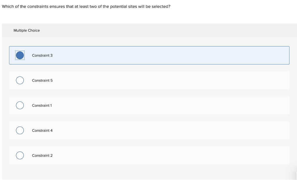 Solved A firm has prepared the following binary integer | Chegg.com
