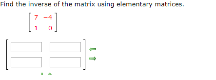 Solved Find the inverse of the matrix using elementary | Chegg.com