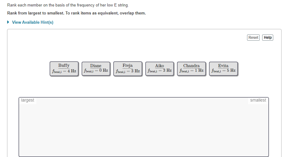 Solved Rank each member on the basis of the frequency of her | Chegg.com