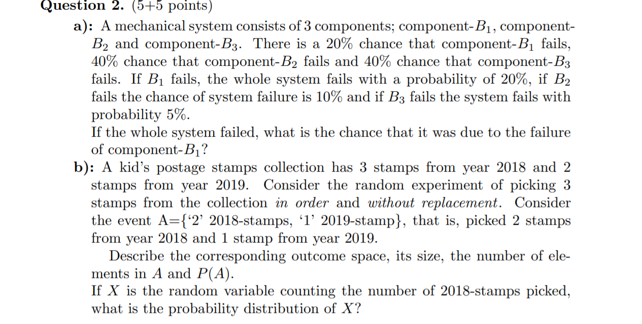 Solved Question 2. (5+5 points) a): A mechanical system | Chegg.com Solved Question 2. (5+5 points) a): A mechanical system | Chegg.com