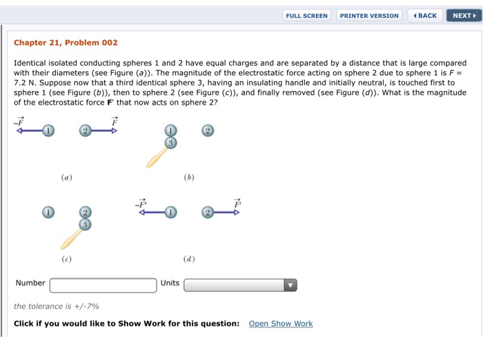 Solved FULL SCREEN PRINTER VERSION BACK NEXT Chapter 21, | Chegg.com
