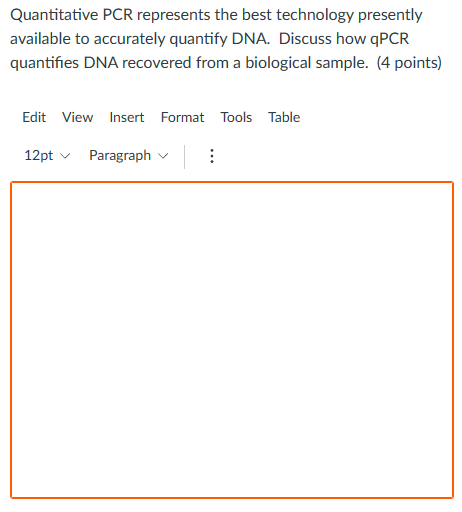 Solved Quantitative PCR represents the best technology | Chegg.com