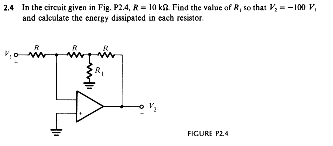Solved 2.4 In ﻿the circuit given in ﻿Fig. P2.4, R=10kΩ. | Chegg.com