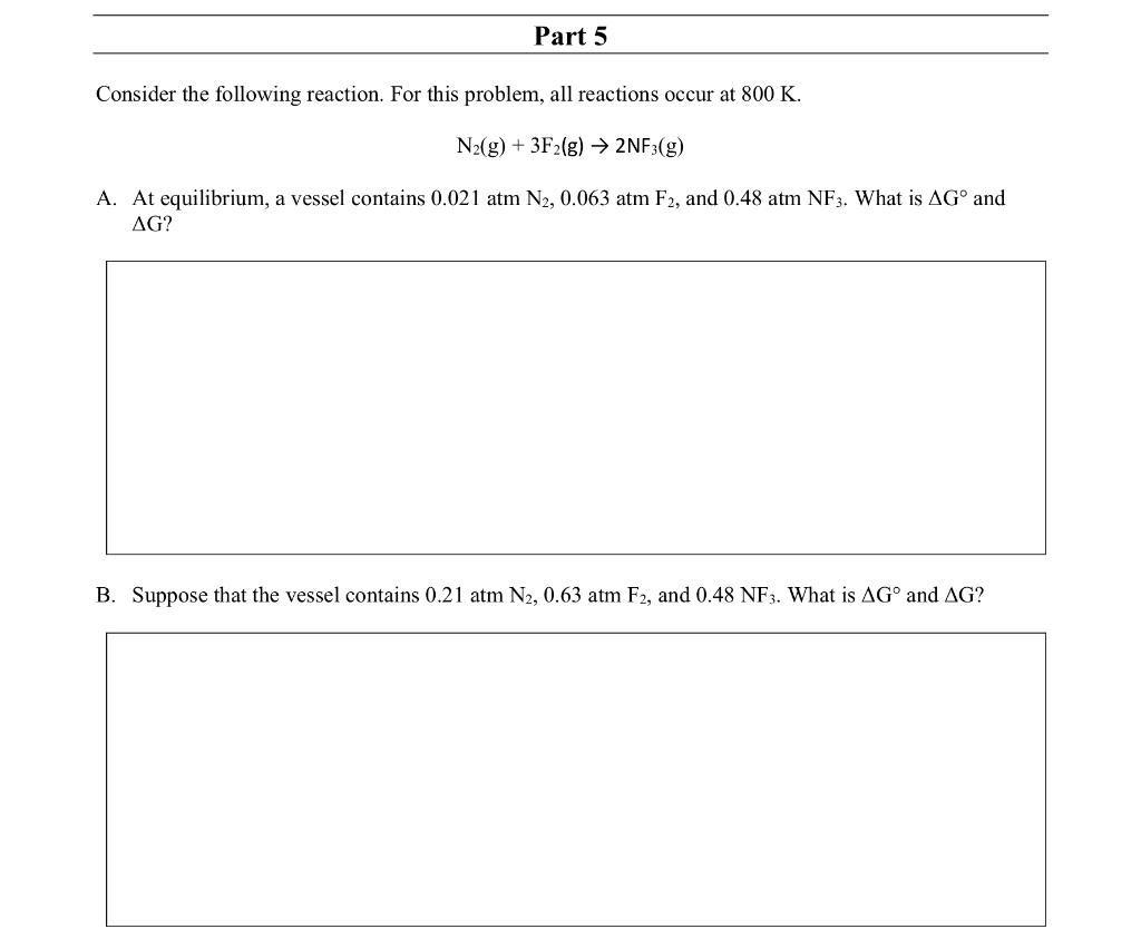 Solved Consider the following reaction. For this problem, | Chegg.com