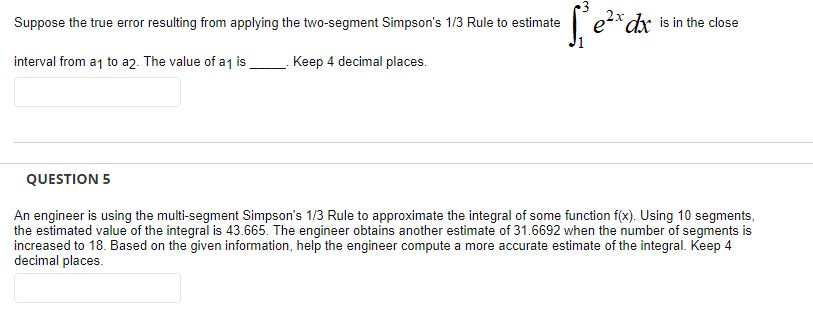 Solved Suppose the true error resulting from applying the | Chegg.com