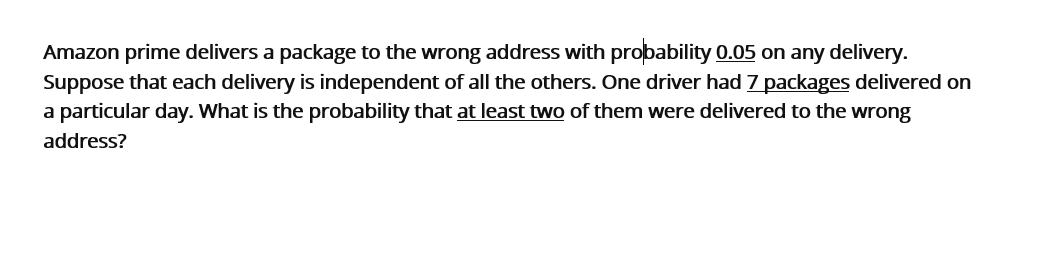 Solved Amazon prime delivers a package to the wrong address | Chegg.com