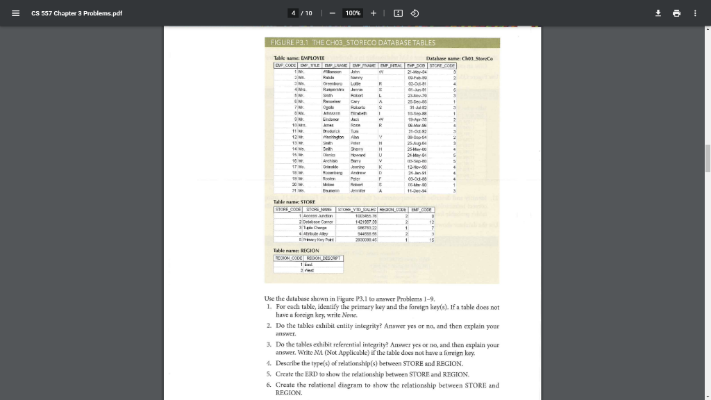 Solved CS 557 Chapter 3 Problems.pdf 4 / 10 100% + FIGURE | Chegg.com