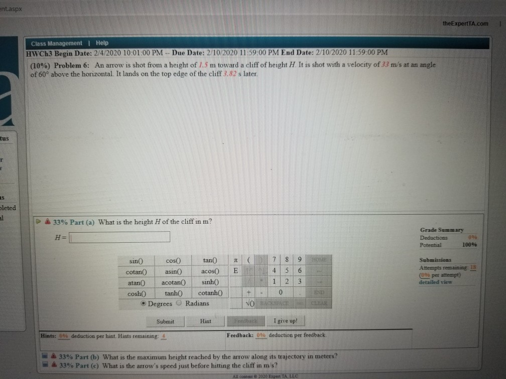 Solved nt.aspx theExpertTA.com Class Management | Help HWCh3 | Chegg.com