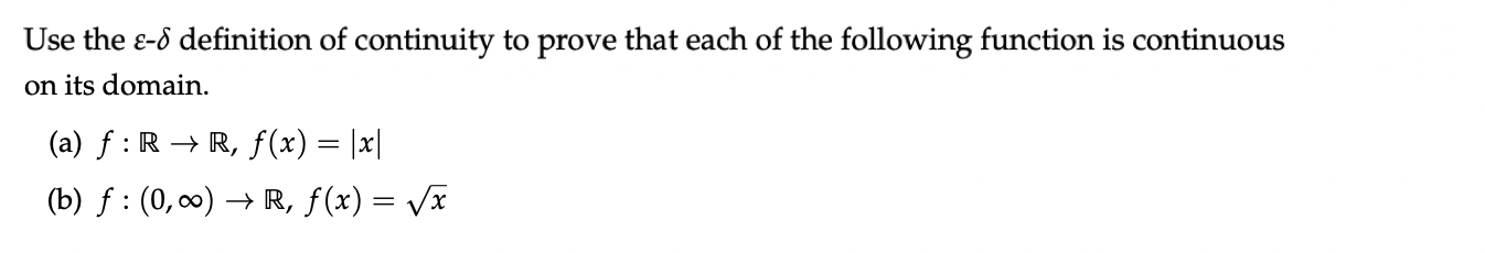 Solved Use the \\( \\varepsilon-\\delta \\) definition of | Chegg.com