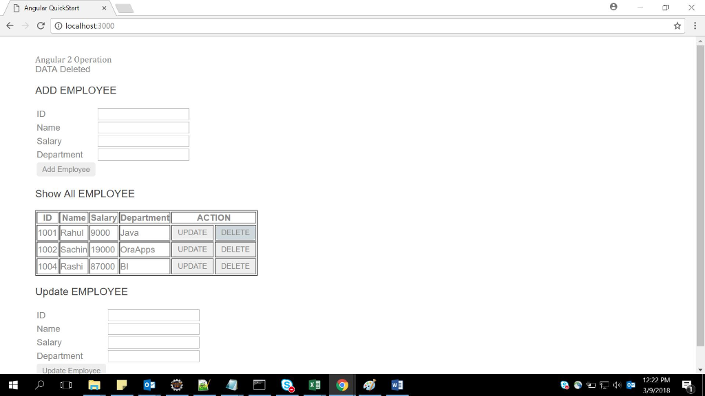 2.1. Creating a webpage to work with angular Create | Chegg.com