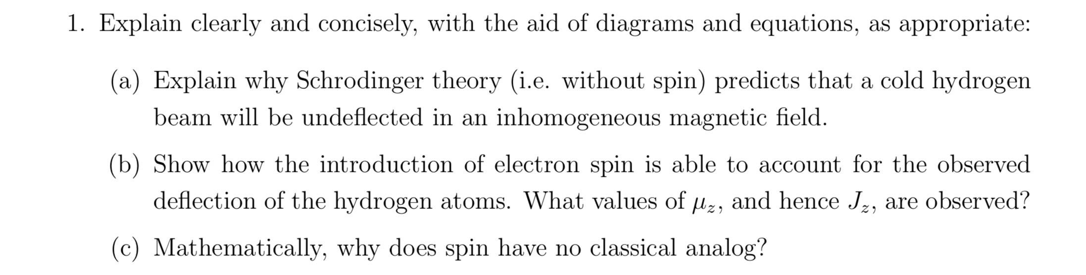 Solved 1. Explain clearly and concisely, with the aid of | Chegg.com