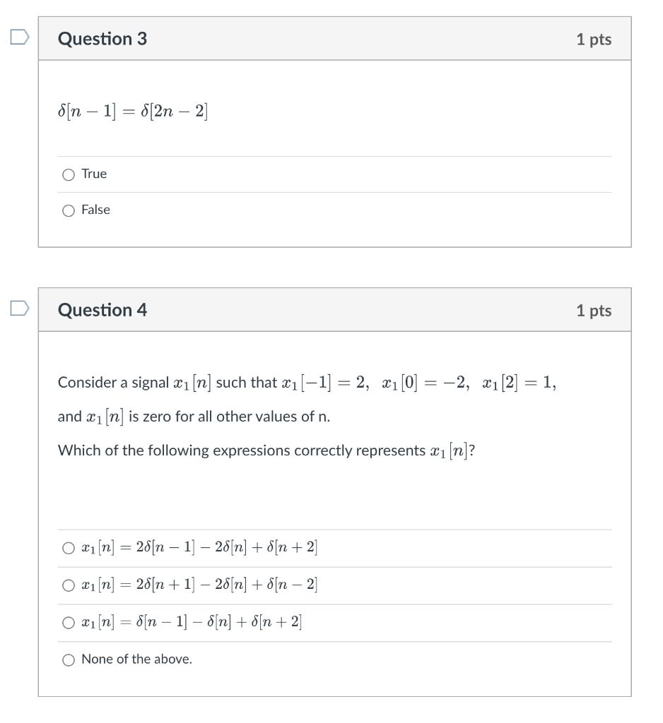 Solved The continuous time signal x(t)=1+t2t is sampled | Chegg.com