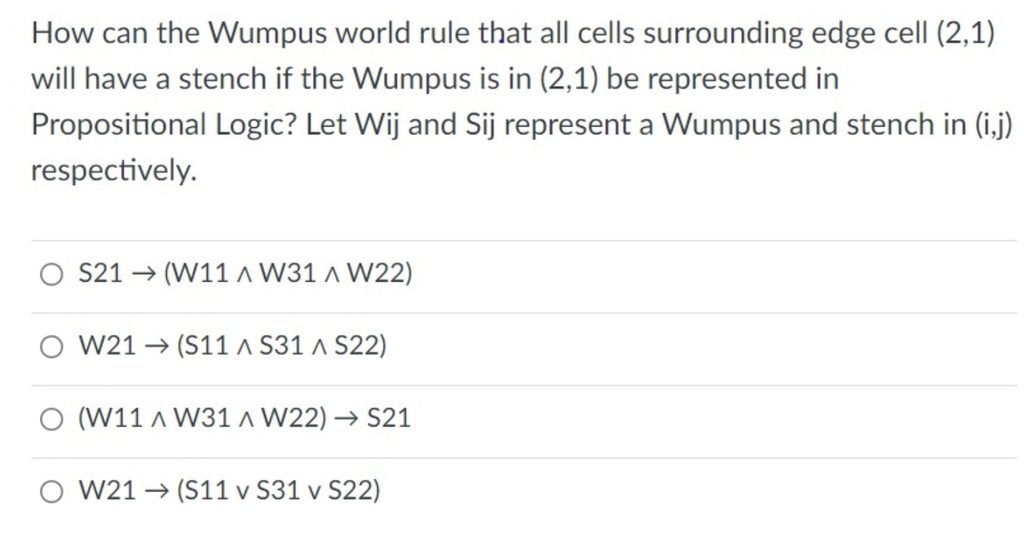 Solved How can the Wumpus world rule that cells surroundiing | Chegg.com