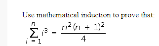 Solved n Use mathematical induction to prove that: n2 (η + | Chegg.com