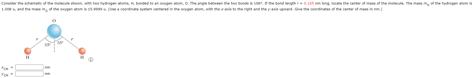 Solved Consider the schematic of the molecule shown, with | Chegg.com