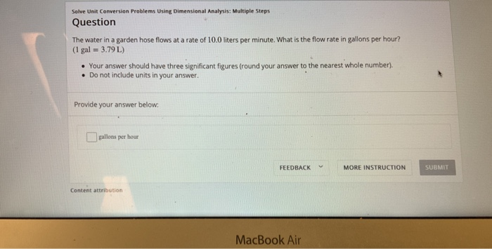 Solved Solve Unit Conversion Problems Using Dimensional | Chegg.com