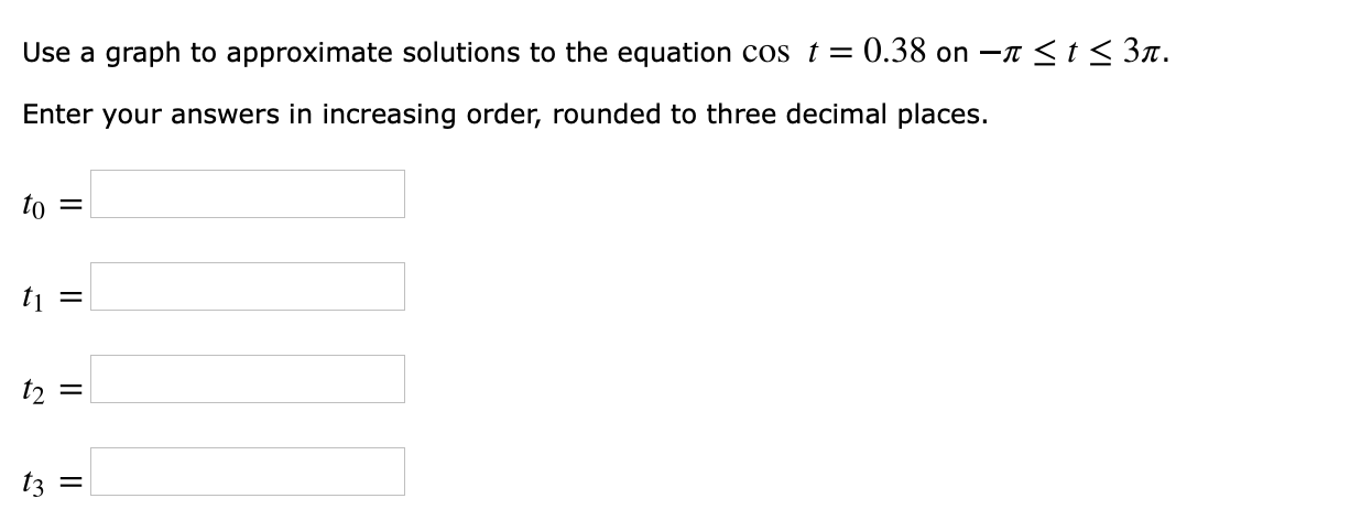 Solved Use a graph to approximate solutions to the equation | Chegg.com