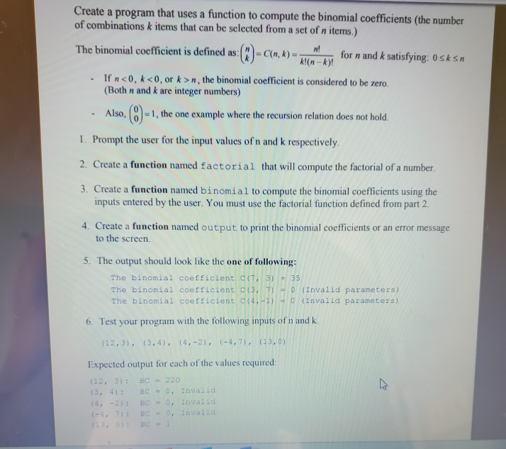 Solved Create a program that uses a function to compute the | Chegg.com