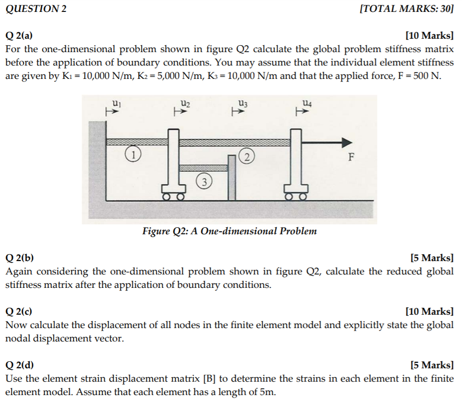 Solved QUESTION 2 [TOTAL MARKS: 30] Q 2(a) (10 Marks] For | Chegg.com