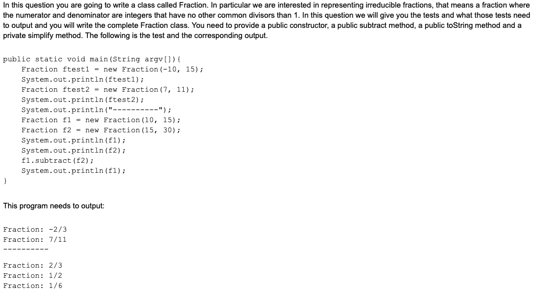 Solved In this question you are going to write a class | Chegg.com