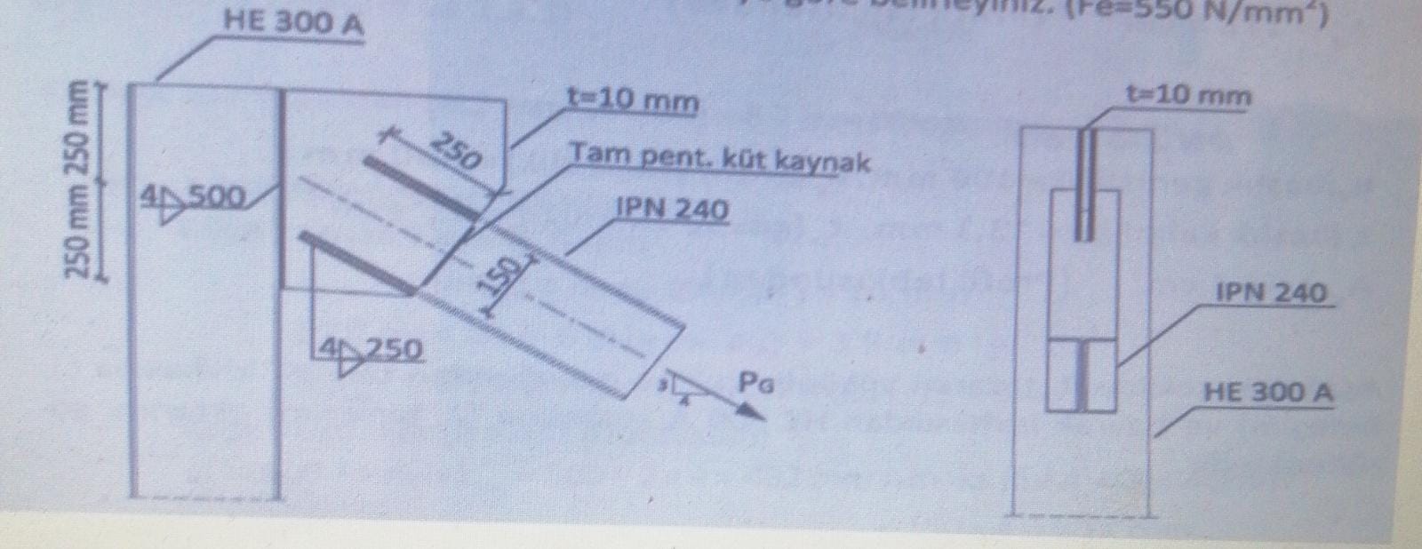 The details of the connection between an S355 steel | Chegg.com