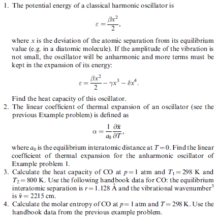 Solved The potential energy of a classical harmonic | Chegg.com