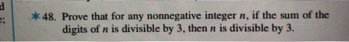 Solved * 48. Prove that for any nonnegative integer n, if | Chegg.com