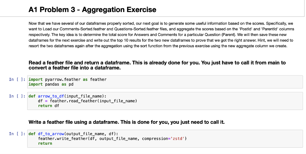Solved A1 Problem 3 - Aggregation Exercise Now that we have | Chegg.com