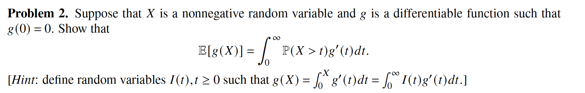 Solved ♡ Problem 2. Suppose that X is a nonnegative random | Chegg.com