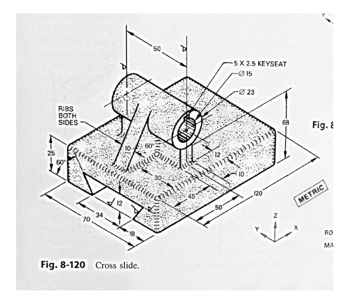 Solved Q2. Make a working drawing with dimensions | Chegg.com