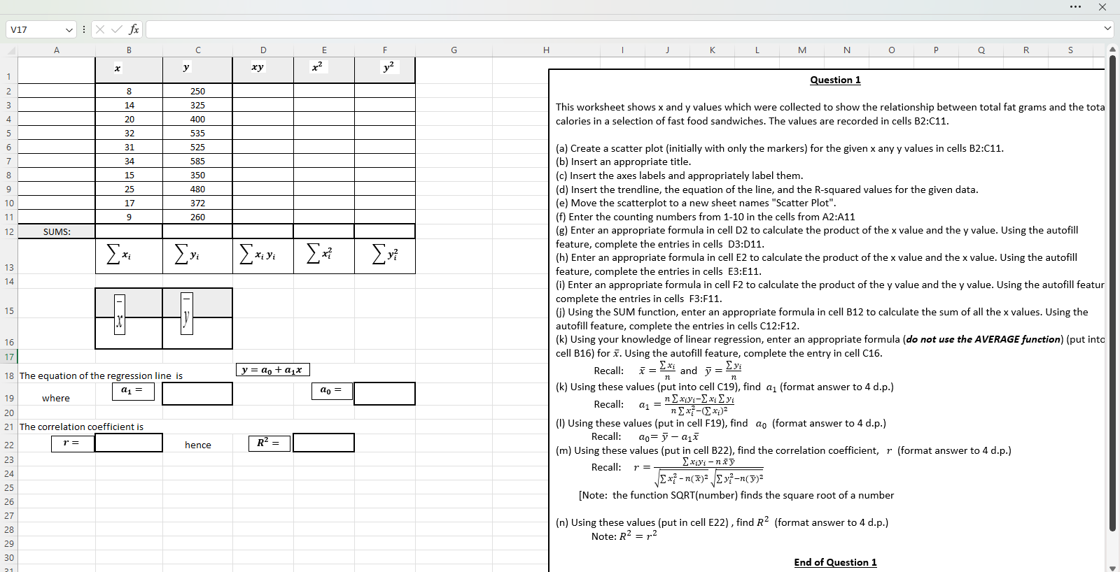 Solved Begin Tabular L The Correlation Coefficient Is 8496