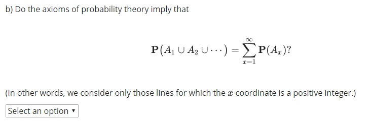 Solved Exercise: On countable additivity 2 points possible | Chegg.com