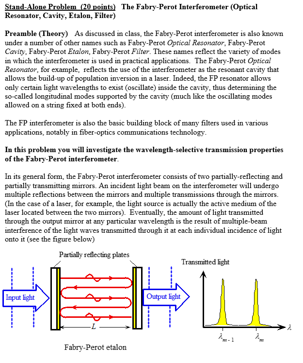 Fabry Perot Interferometer