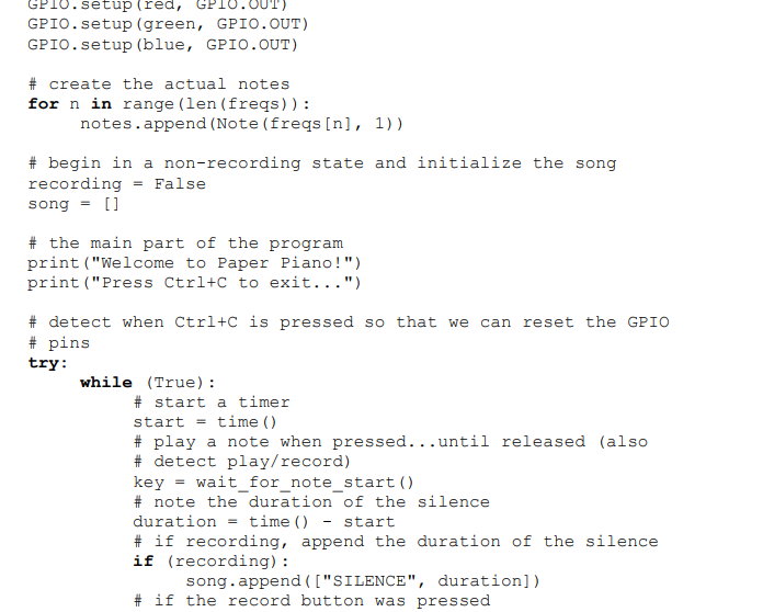 In this activity, you will implement a simple piano | Chegg.com