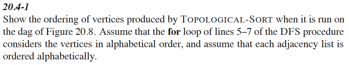 Solved Show the ordering of vertices produced by | Chegg.com