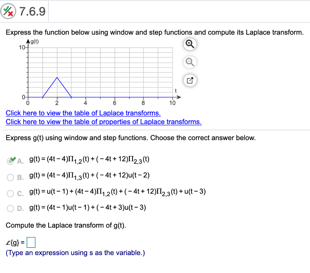 Solved W 7.6.9 Express the function below using window and | Chegg.com