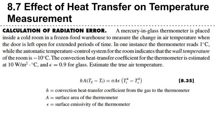 Solved 8.7 Effect of Heat Transfer on Temperature | Chegg.com