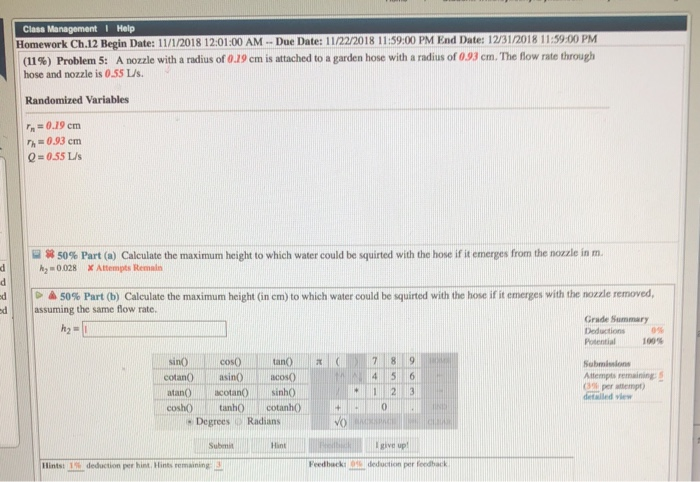 Solved Class Management Help Homework Ch.12 Begin Date: | Chegg.com