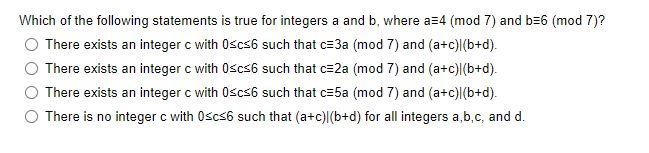 Which of the following statements is true for | Chegg.com
