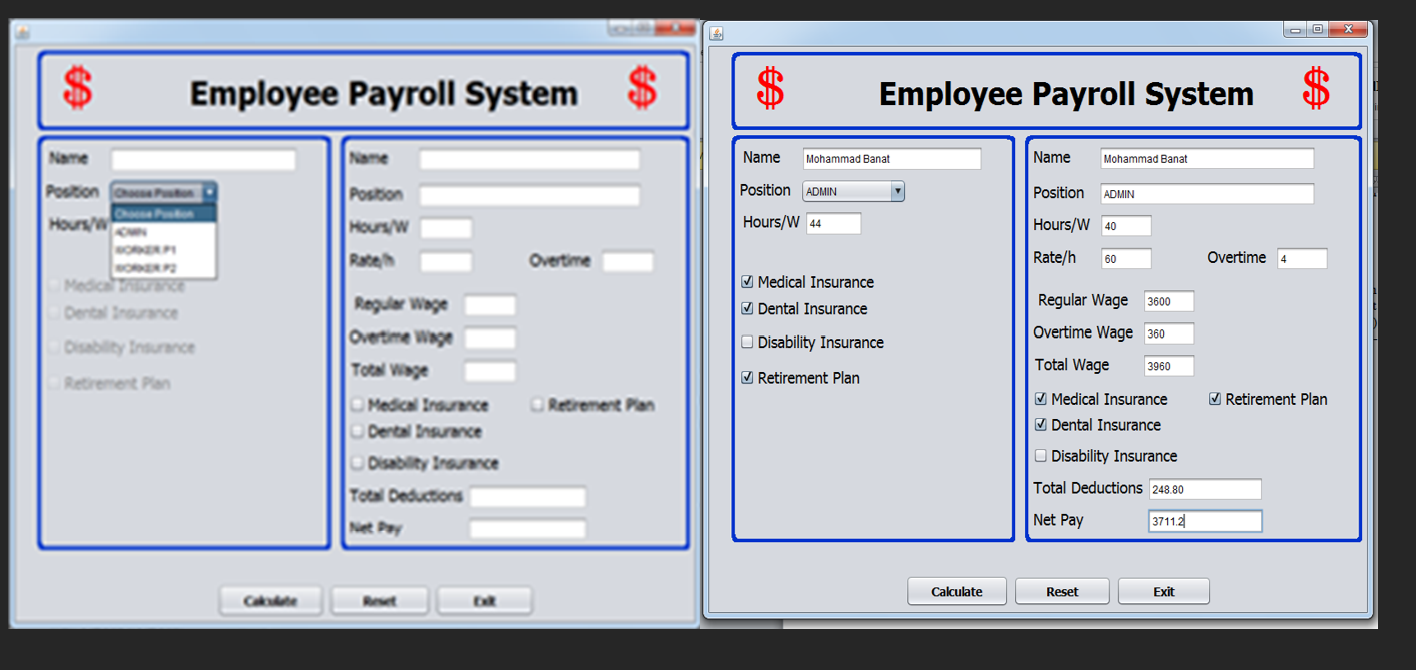 Solved Using GUI , write a java program that shall solve | Chegg.com