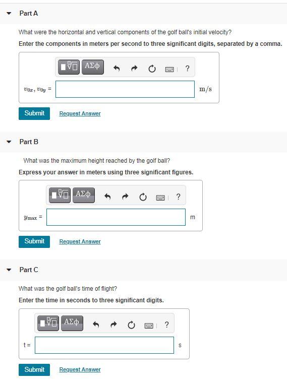 Solved To calculate the maximum height and time of flight | Chegg.com