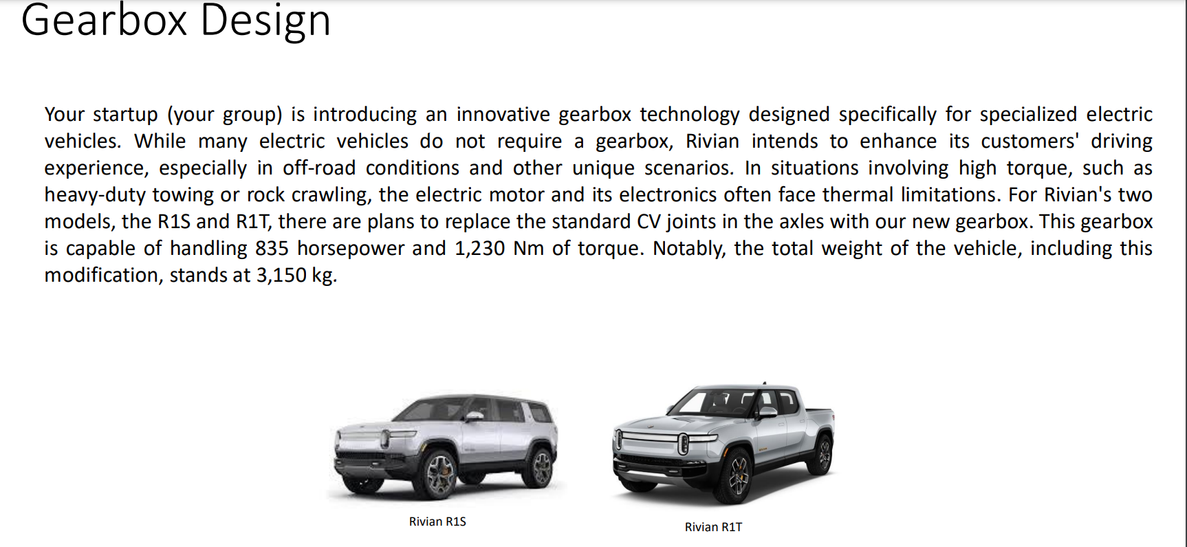 Gearbox DesignYour startup (your group) ﻿is | Chegg.com