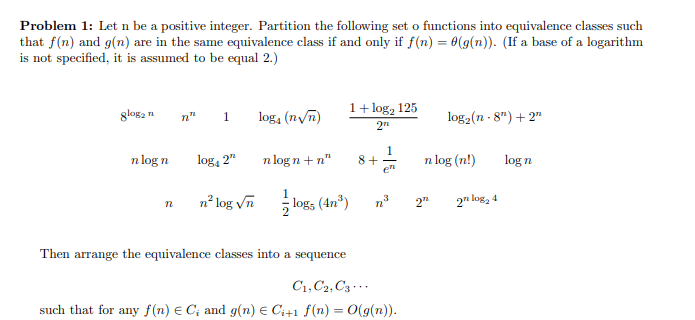 Solved Problem 1: Let n be a positive integer. Partition the | Chegg.com