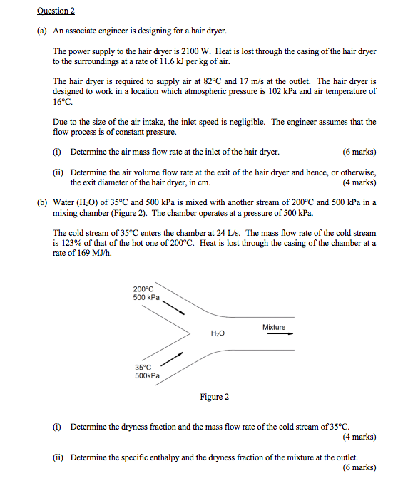 Solved Question 2 (a) An associate engineer is designing for | Chegg.com