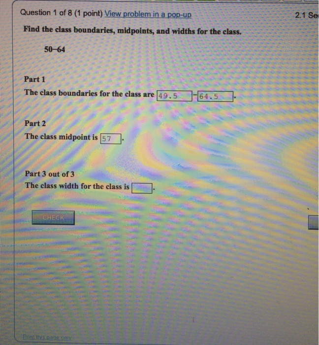 Solved Question 1 of 8 (1 point) View problem in a pop-up | Chegg.com