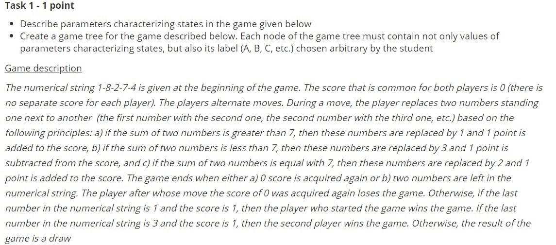 Task 1 - 1 point • Describe parameters characterizing | Chegg.com