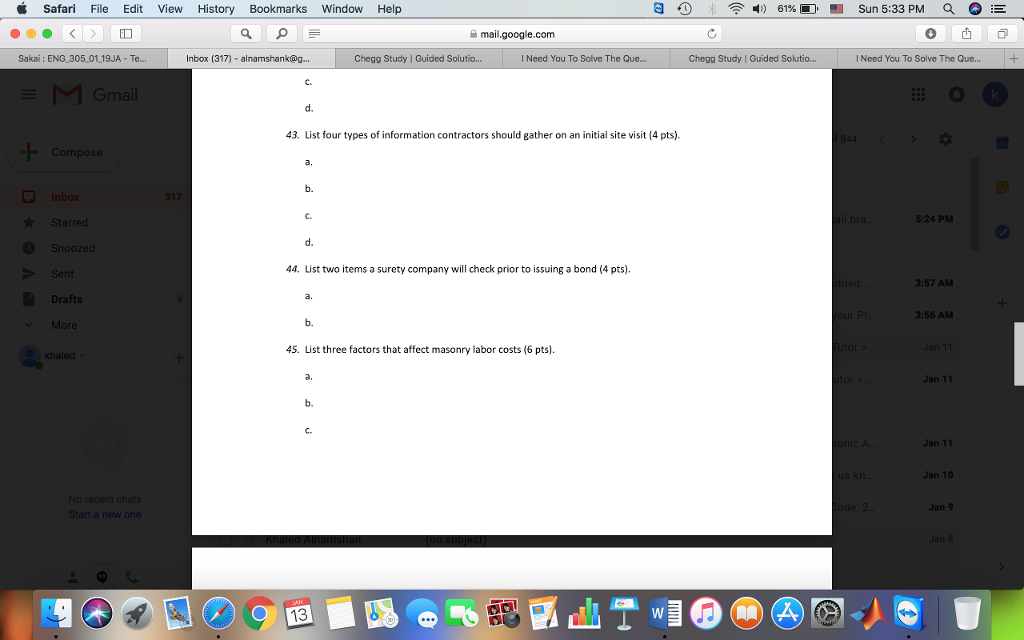 Solved Safari File Edit View History Bookmarks Window Help | Chegg.com Solved Safari File Edit View History Bookmarks Window Help | Chegg.com